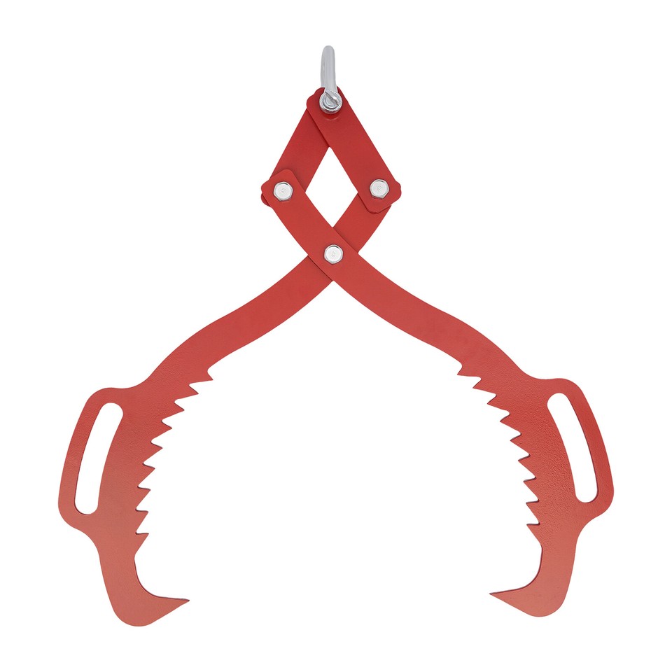 Heavy Duty 2 Claw Timber Log Lifting Logging Tongs Grabber Tong 30in ...