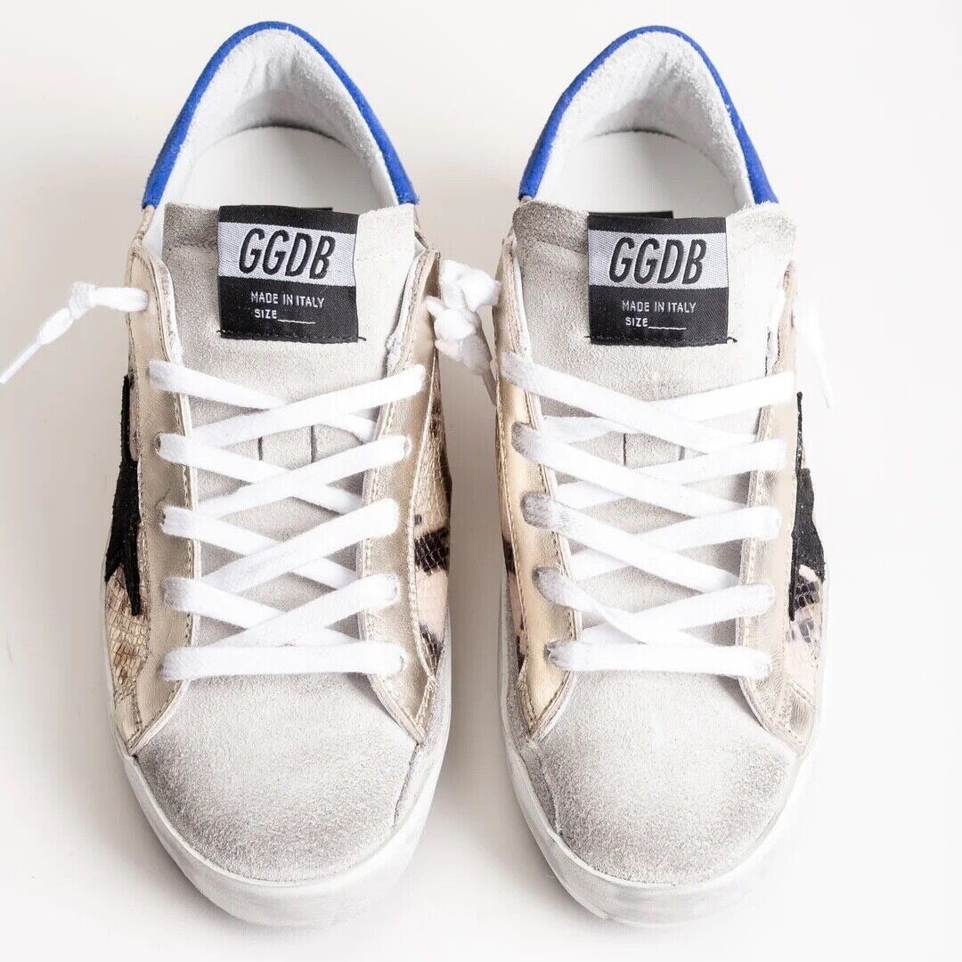 Golden Goose Superstar Sneaker Printed Python Black Star Women’s EU 38 ...