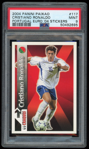 2004 Panini Paixao Por Portugal Euro Stickers Christiano Ronaldo PSA 9 ...