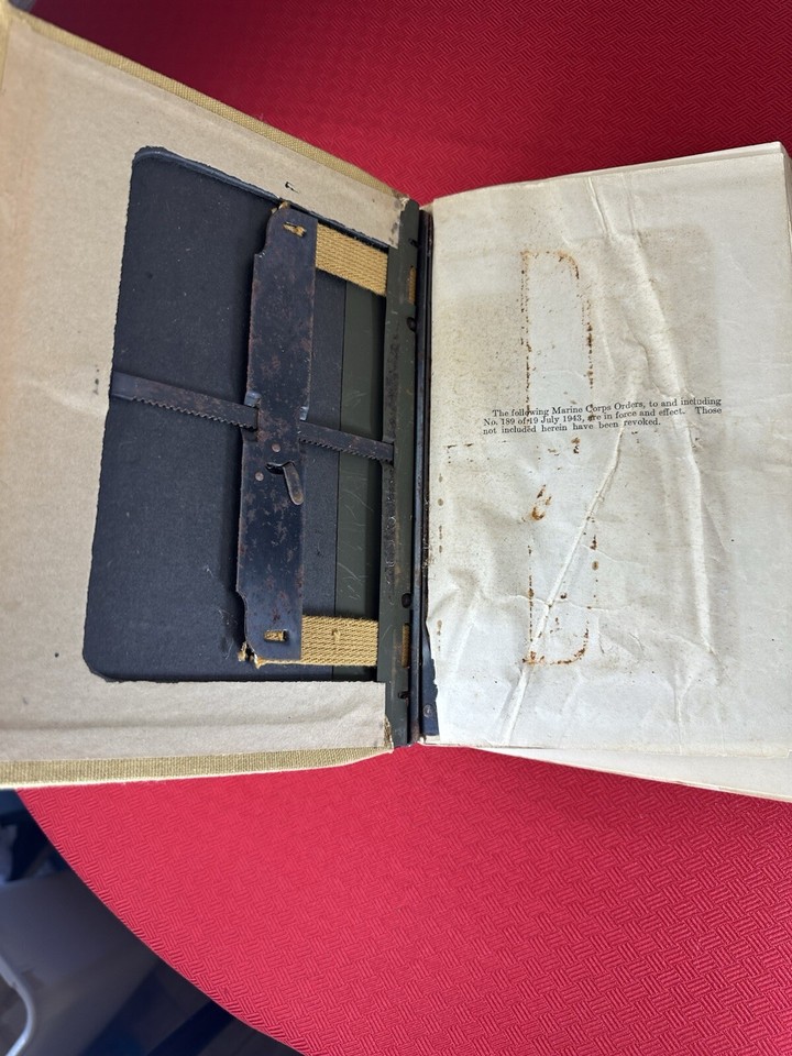 WW2 USMC Marine Corps Extremely RARE Complete Manual Rare Historical ...