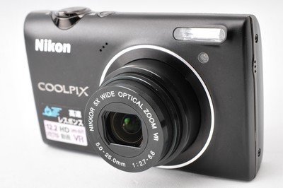 [MINT] Nikon COOLPIX S5100 Black 12.2MP 5x Compact Digital Camera From ...