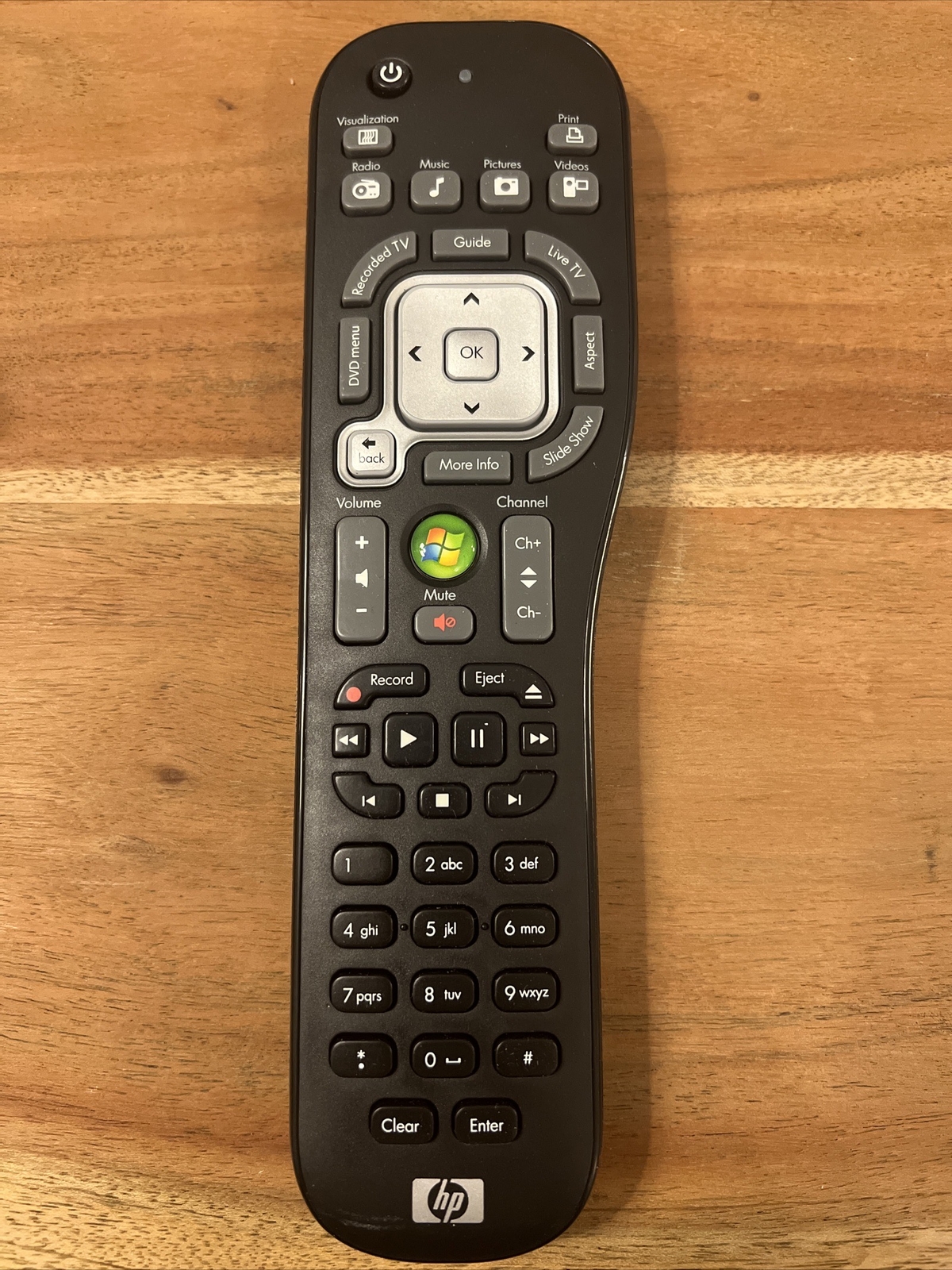 HP MCE COMBO WINDOWS MEDIA CENTER REMOTE CONTROL RC1804905/06. 0923a | eBay