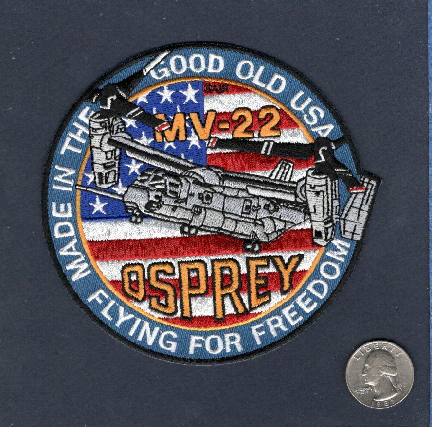 MV-22 V-22 OSPREY USAF USMC VMM Boeing Tilt Rotor Squadron Aircraft ...