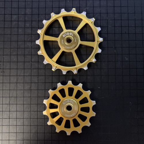 Kogel Bearings 14/18T Hybrid Ceramic Pulley Set Eagle XPLR Gold 6mm ...