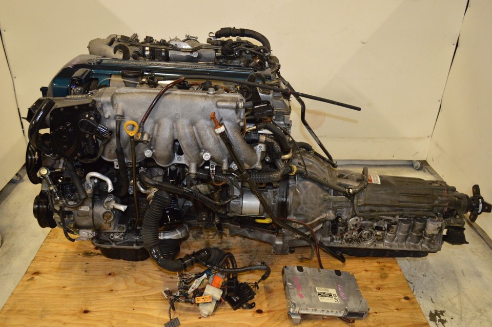 JDM 2JZGTE VVT-I TOYOTA MOTOR 3.0L DOHC TWIN TURBO 2JZ ENGINE AUTO ...