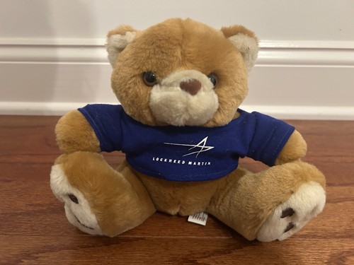 Vintage "LOCKHEED MARTIN" {Blue Shirt} Plush "BEAR" Stuffed Animal ...