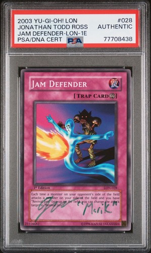 Yugioh 2004 Jam Defender LON-028 Signed Jonathan Todd Ross MARIK PSA ...