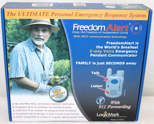 LogicMark Freedom Alert 35511 2-Way Voice Emergency Pendant ...