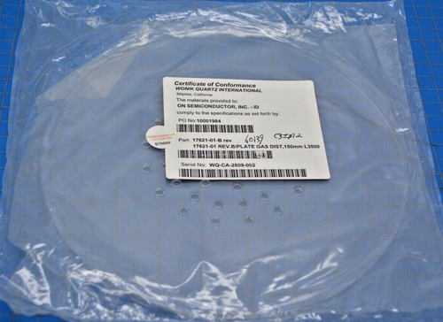 17621-01/ PLATE GAS DIST, 150MM L350/ WONIK QUARTZ INTERNATIONAL | eBay