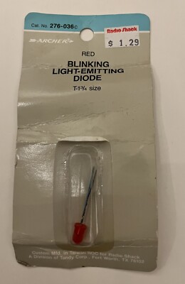 Radio Shack Red Blinking LED Diode 276-036c Archer Tandy 🔥NEW NOS💥 | eBay