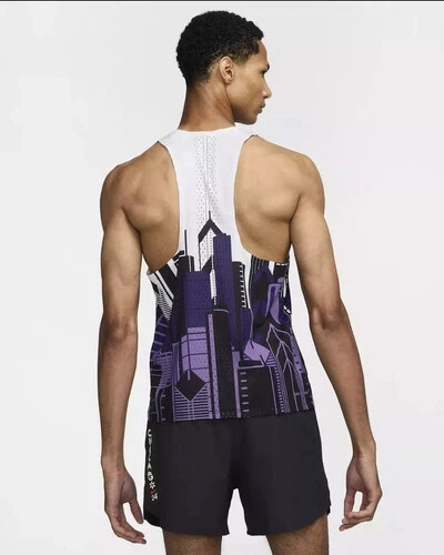 Men's Nike AeroSwift ADV Chicago Marathon Running Singlet FV6335-100 ...