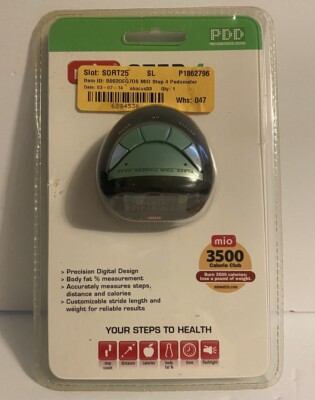 Mio Step 4 Digital Pedometer - Green - New in Package - Athletic Health ...