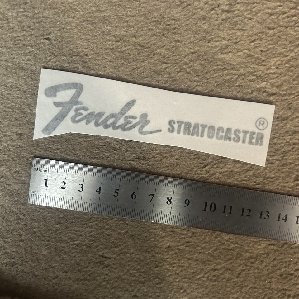 Peel & Stick fender stratocaster Guitar headstock decal / sticker ...