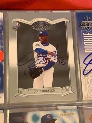 JOE THURSTON AUTOGRAPHED SIGNED 2003 DONRUSS CLASSICS CARD DODGERS COA ...