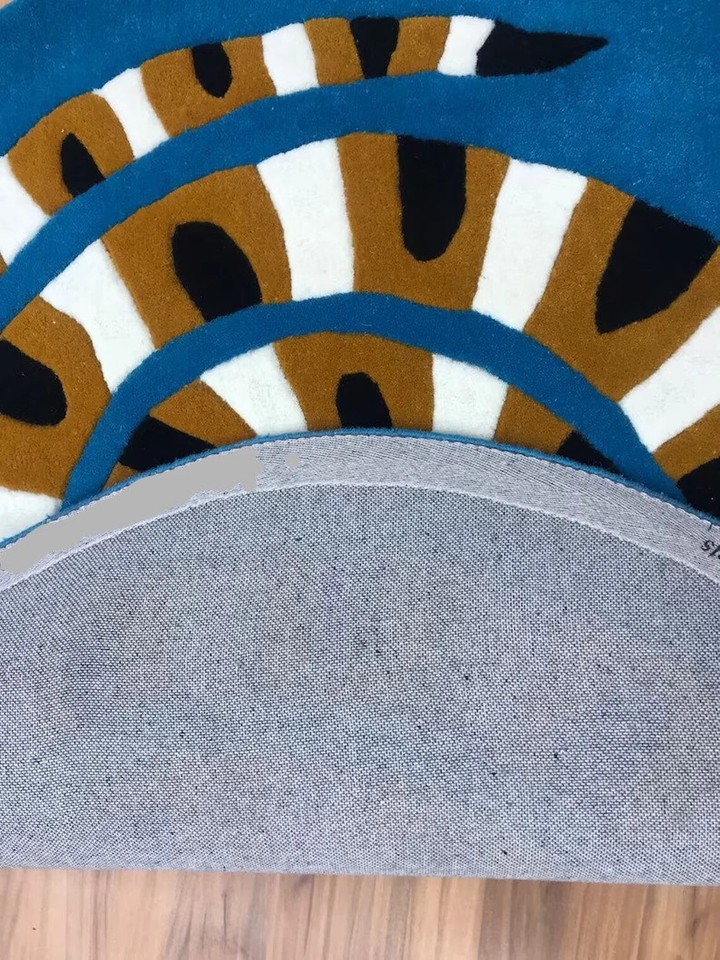 Snake Round Modern new Hand tufted Anime rugs Home decor rug Multi ...