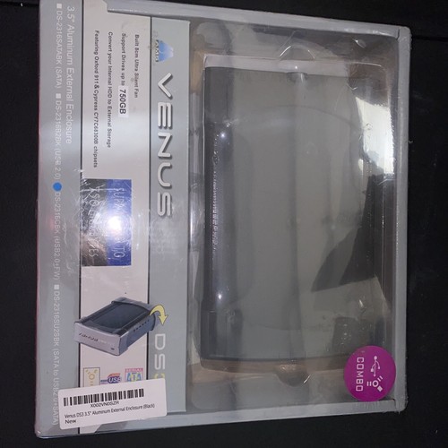 Ams Venus DS-2316B2BK 3.5" Aluminum External Enclosure USB 2.0 | eBay