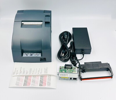 Epson TM-U220B M188B Receipt Printer Ribbon Network Ethernet-E04 Ship ...
