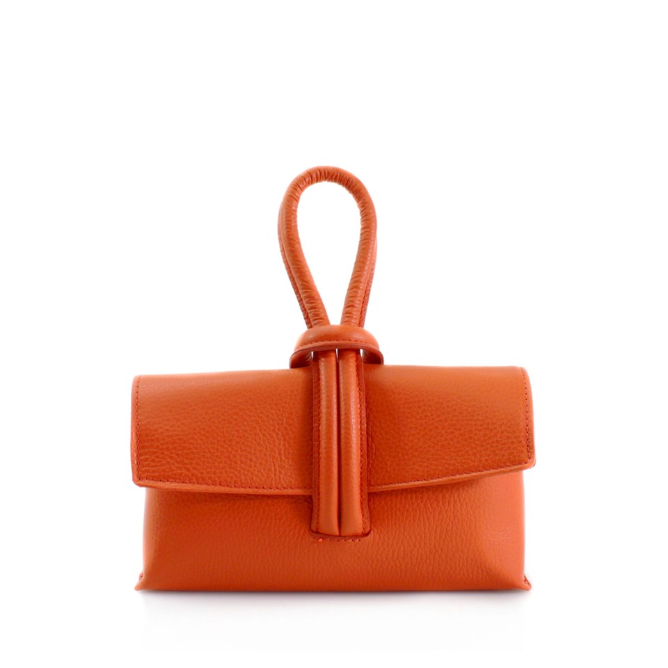 Leather Clutch Handbag Women Loop Lock Flap Crossbody Strap Shoulder ...