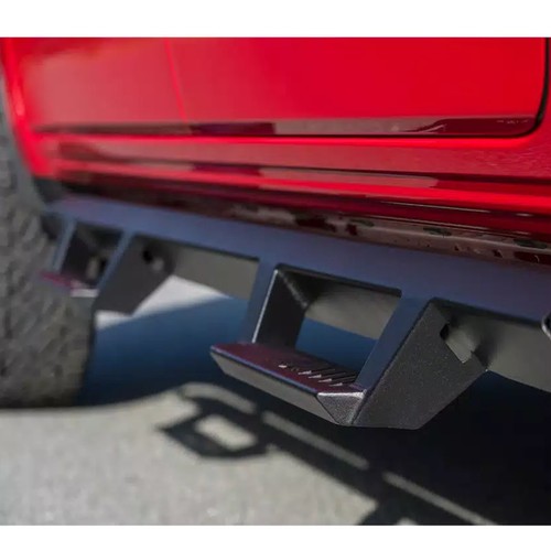 N-FAB EpYx Black Steel 4" Dia. Angular Nerf Bar Steps for Toyota ...