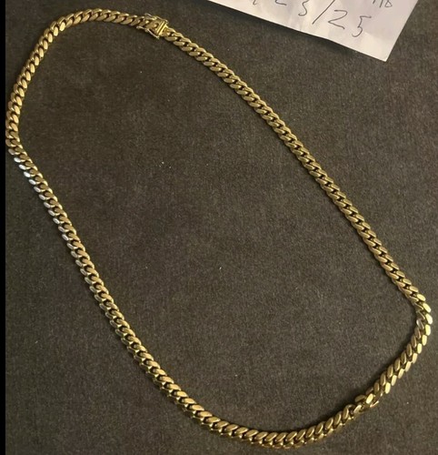 10k Gold Cuban Chain 50g 6-7mm 20 In Long. Solid And Heavy | eBay