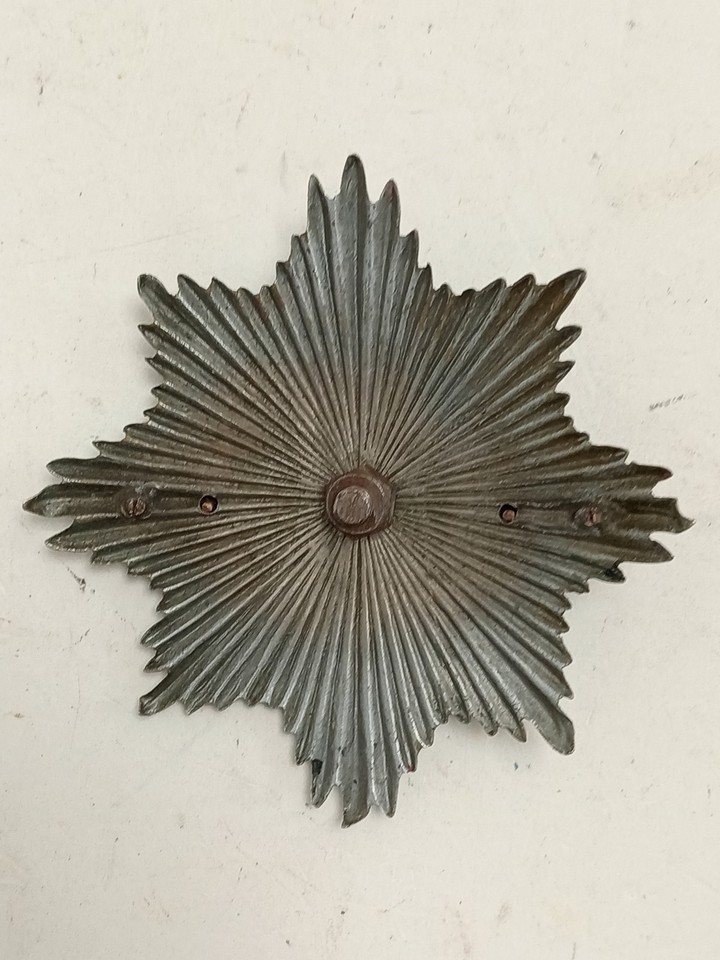 Vintage Preston Borough Police Helmet Plate Badge - Metal Star Design ...