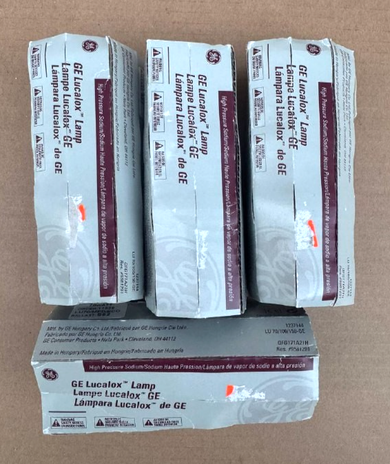 Lot of 4 GE Lucalox High Pressure Sodium 70W Lamp, LU70/MED/ECO | eBay
