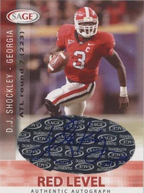 2006 SAGE - Autographs D.J. Shockley #A45 Red Level /999 (AU, RC) for ...