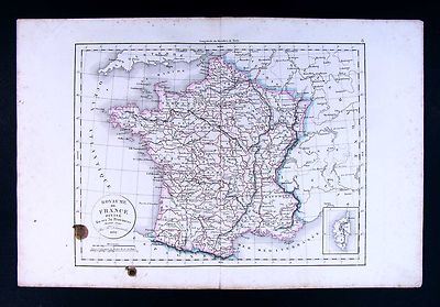 Pre-1900 - Map Of France In Provinces