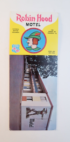 Robin Hood Motel Victoria British Columbia Vintage Postcard Triple AAA ...