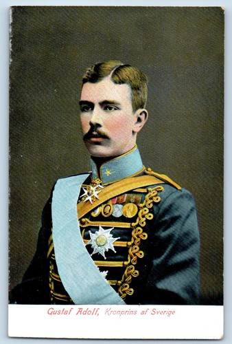 Sweden Postcard Gustaf Adolf Crown Prince Of Sweden c1910 Unposted ...