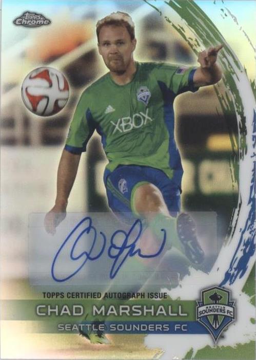 2014 Topps Chrome MLS - Chad Marshall #26 Refractor Autographs (AU) for ...