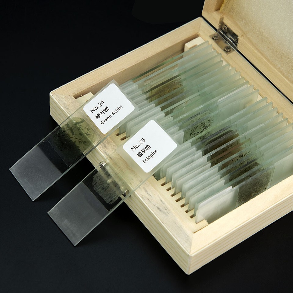 30um Geological Grinding Flakes Prepared Ore Rock Specimen Microscope ...