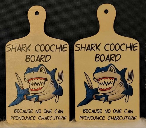 Shark Coochie Mini Novelty Chopping Board Custom Made | eBay