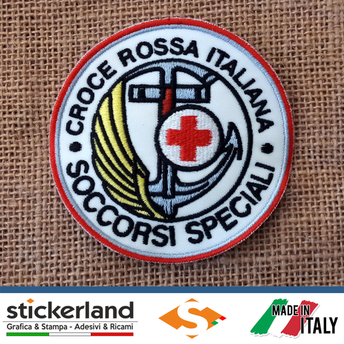 Toppa Patch Croce Rossa Italiana CRI - Soccorsi Speciali - diametro 8,5 cm | eBay