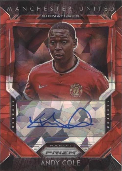 2020-21 Panini Prizm Premier League - Signatures Andy Cole #S-ACO Red ...