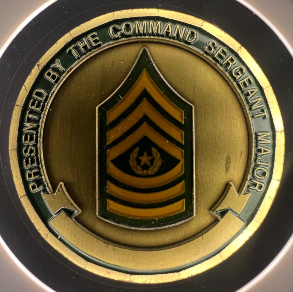 US Army 1st Brigade 87th Infanrty Division CSM Issued Challenge Coin ...