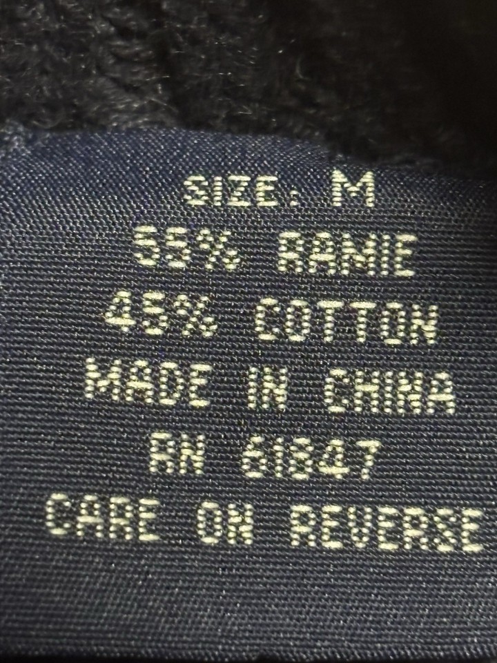 Vintage The Eagle's Eye Hand Knit Teddy Bear Novelty Sweater Size ...