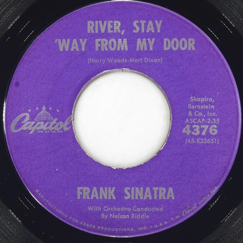 FRANK SINATRA River, Stay 'Way From My Door / It'S Over CAPITOL 4376 VG ...