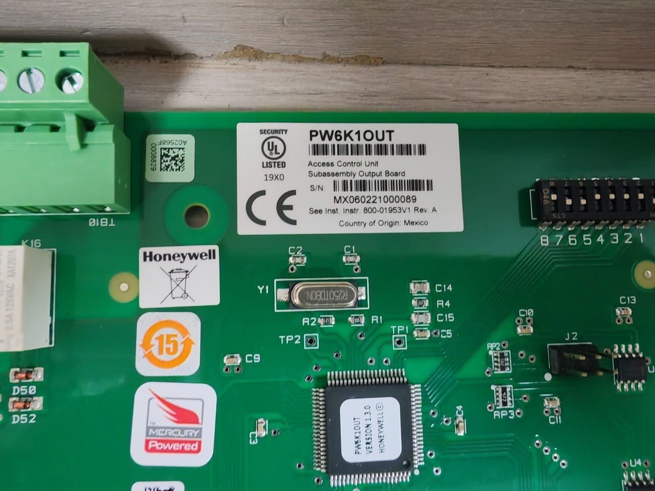 HONEYWELL PW6K1OUT ACCESS CONTROL UNIT SUBASSEMBLY OUTPUT BOARD | eBay