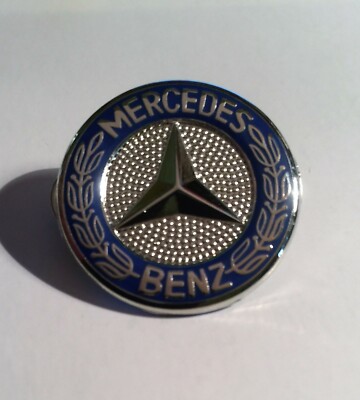 MERCEDES BENZ Quality Metal Car Badge, Hat Pin, Lapel Pin, 2 clutches ...
