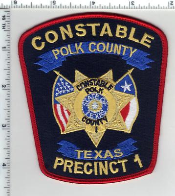 Polk County Constable (Texas) Precinct 1 Shoulder Patch - from the 1980 ...