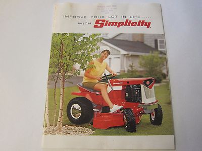 1968 Simplicity Color Brochure Catalog Landlord Broadmoor Yeoman Serf ...