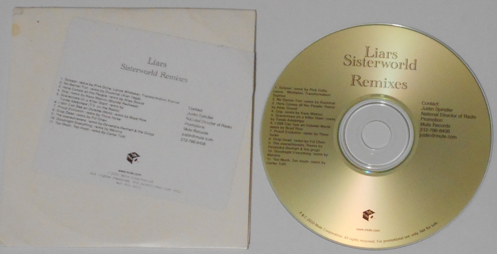 Liars - Sisterworld remixes - U.S. promo cd, Card cover | eBay