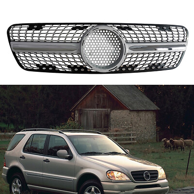 For 1999 2000-2004 Mercedes Benz W163 ML Class 1PC Front Grille Grill ...