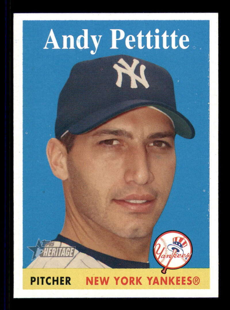 2007 Topps Heritage #266 Andy Pettitte SP Houston Astros Baseball Card ...