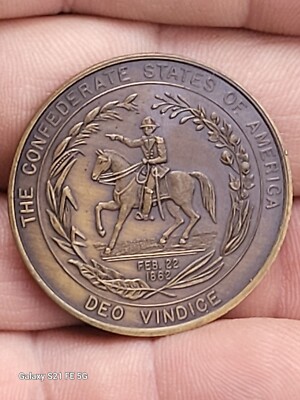 Confederate States of America Medal Fantasy Half Dollar - DEO VINDICE ...