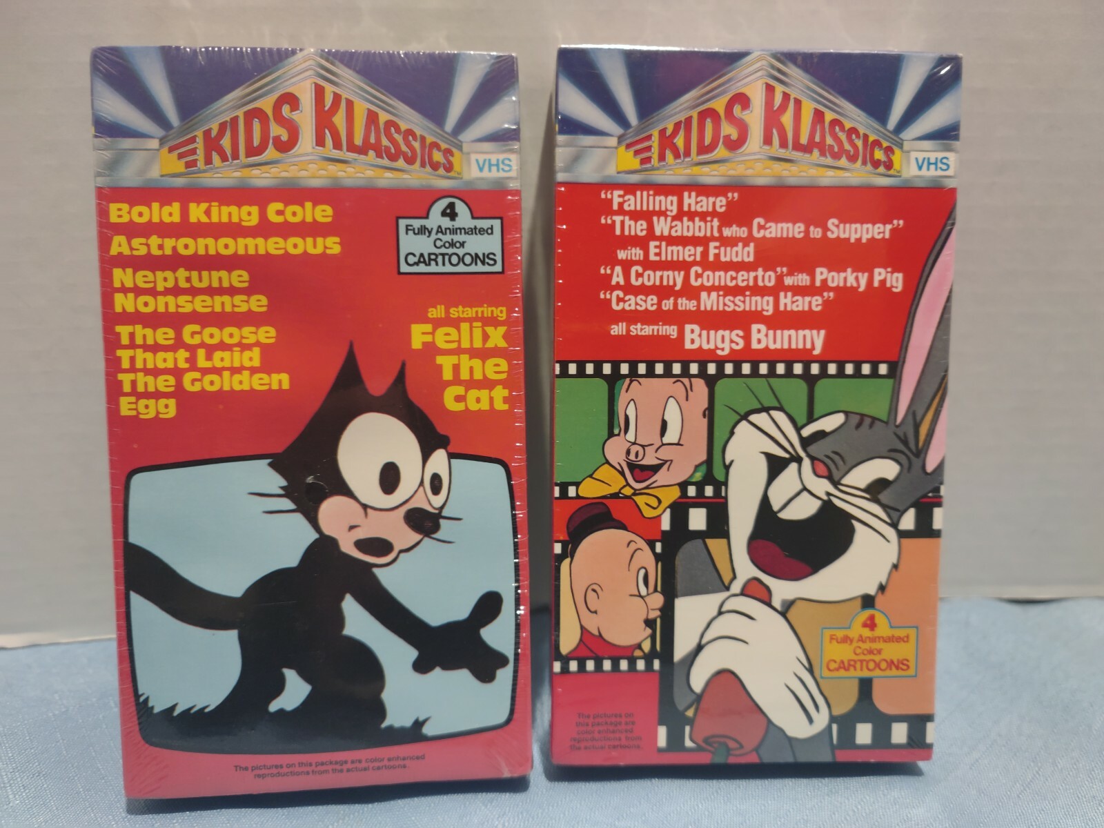 Kids Klassics Lot Of 2 VHS Cartoon, 1985 VHS Sealed, Felix the Cat ...