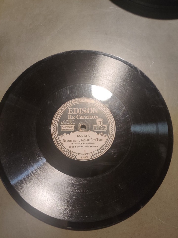 VINTAGE LOT OF SIX EDISON RE-CREATION RECORDS Titles in Description | eBay