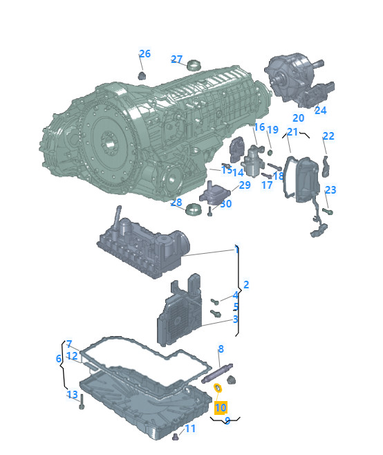 0CK OCK Transmission Valve body Oil Filter With Oil Sump Pan Seal ...