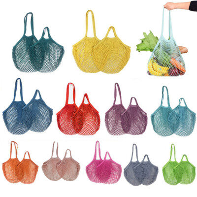 Reusable Mesh Net Turtle Bags Shopping Bag String Fruit Storage Handbag ...